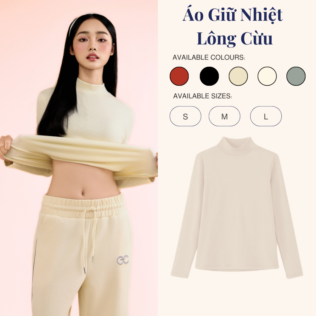 Áo Giữ Nhiệt ECOCHIC Lông Cừu Len Merino Cashmere Bông Sợi Tân Cương ...