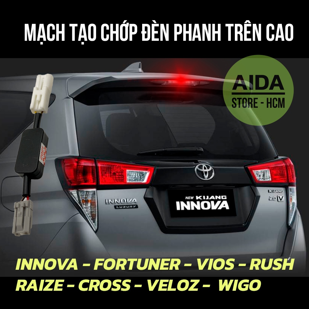Bộ chớp F1 giắc zin cho đèn phanh LED trên cao Vios, Innova, Rush, Fortuner, Cross, Veloz, Raize ...