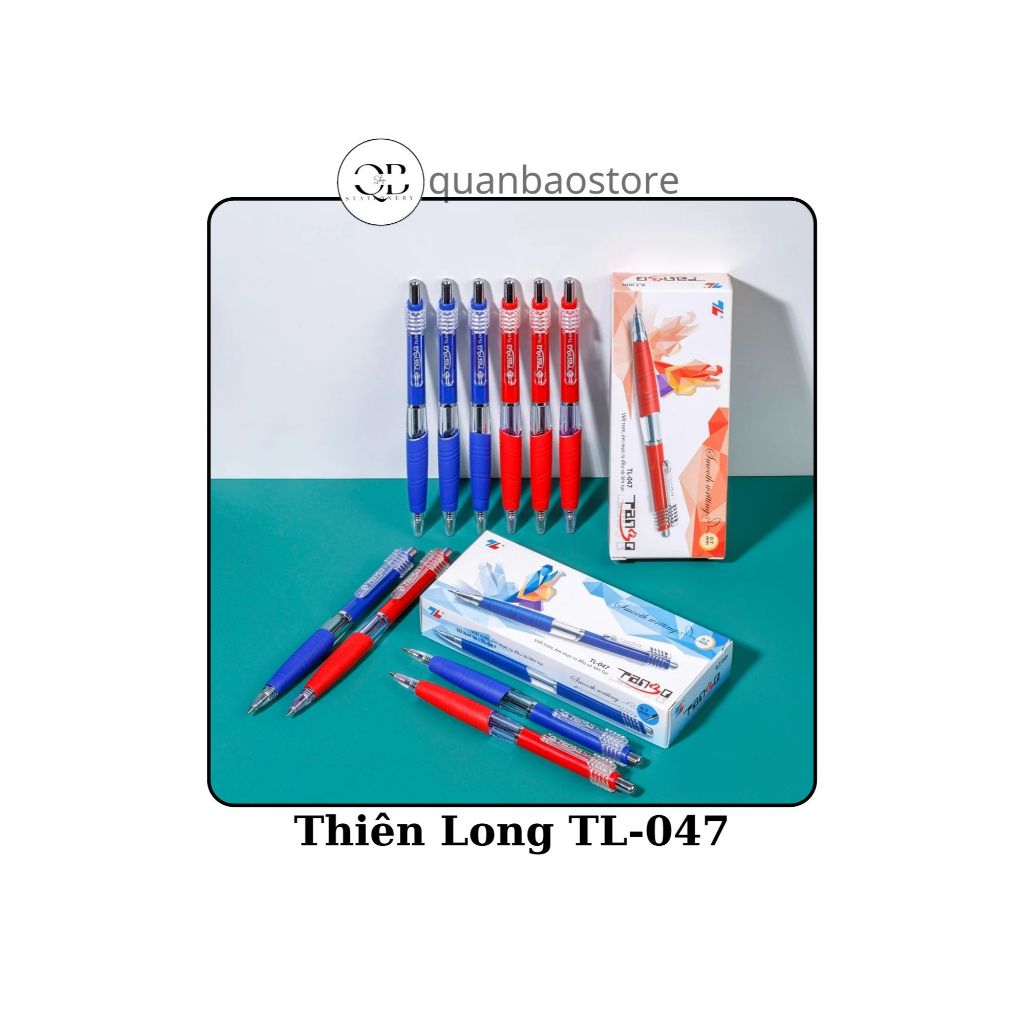 Bút bi bấm Thiên Long TL-047 thân béo, thiết kế sang trọng, có đệm cao ...