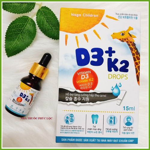 VITAMIN D3 K2 NAGARA, tăng cường hấp thu canxi, tăng chiều cao cho trẻ, (15ml) | Shopee Việt Nam