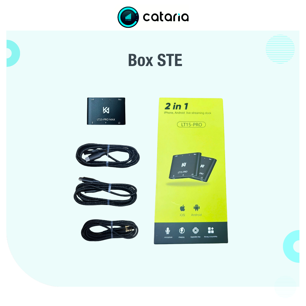 Box Live STEREO LT15 Hỗ Trợ Cáp Chuyển l.P và Cáp Chuyển TYPE C, Hỗ Trợ ...