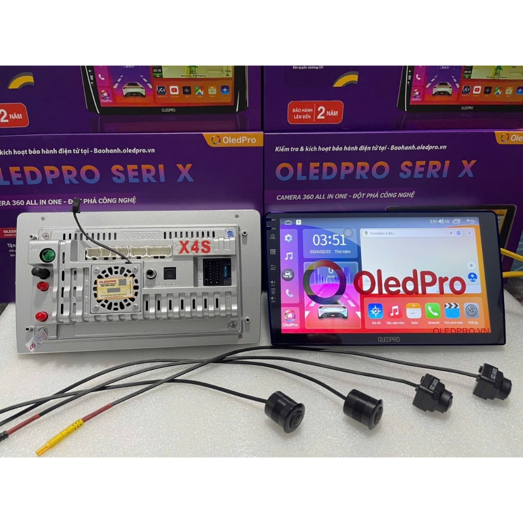 Màn hình Android OLED C8 New + C8s New + X4 + X4s Camera 360 - Ram 4Gb - Rom 32gb - Chíp 8 nhân ...