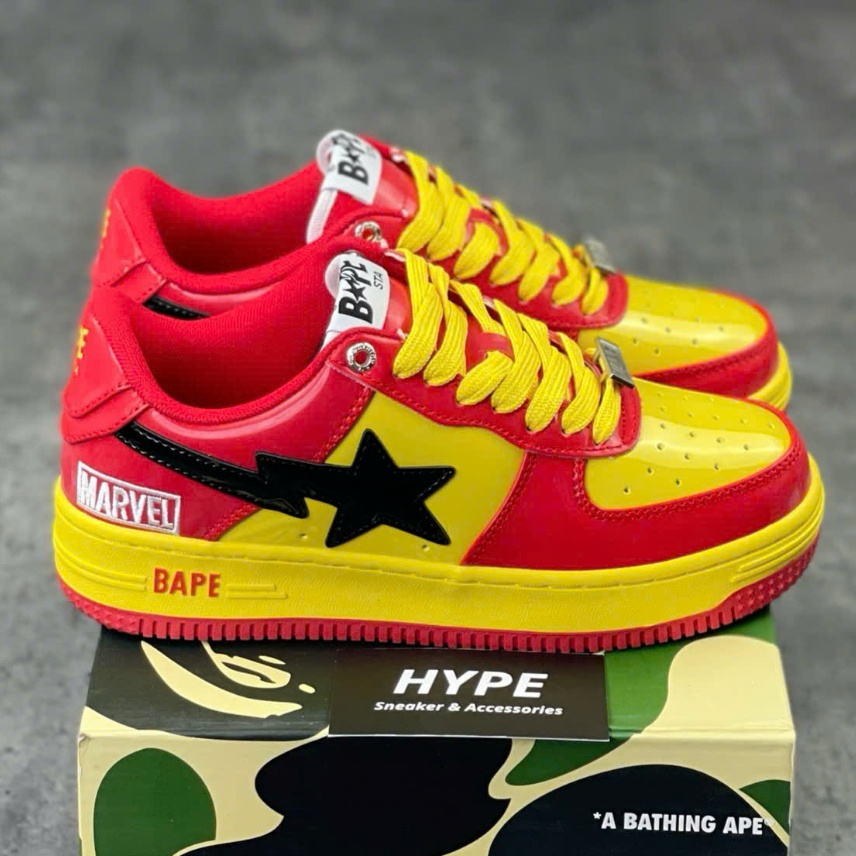 [Hype Sneaker] Giày A Bathing Ape Bape Sta Marvel Comics Iron Man (Bape ...