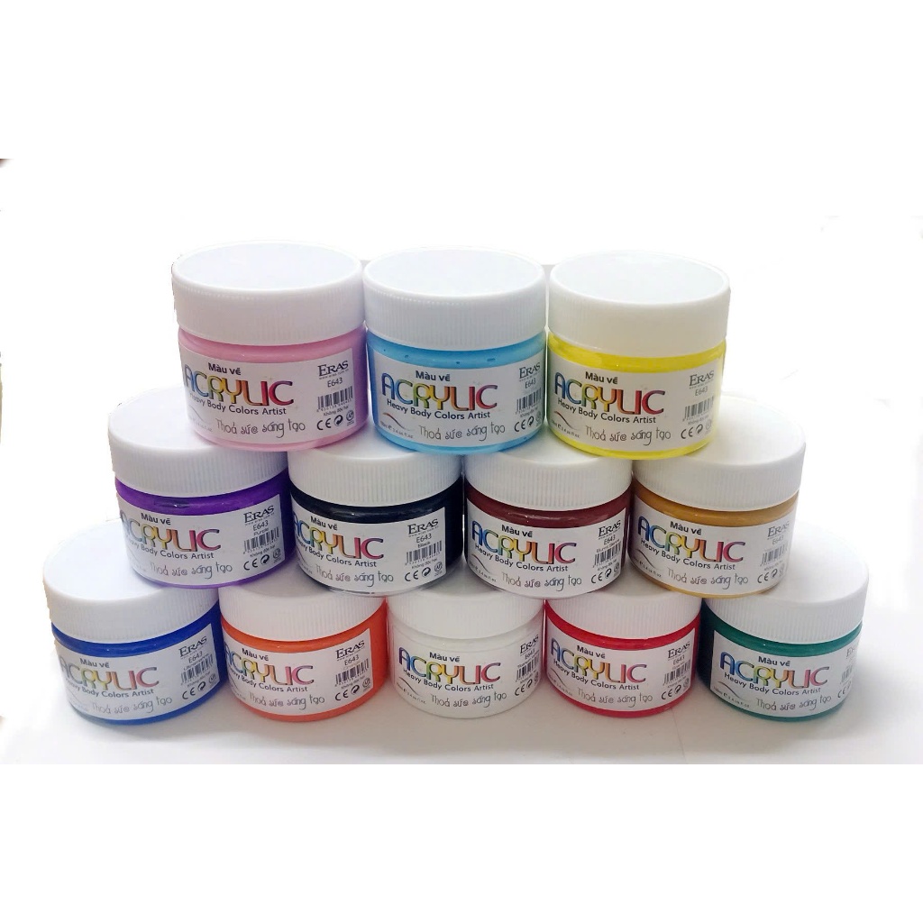 [ERASVN] Màu vẽ Acrylic (100ml/lọ) E642,E643 | Shopee Việt Nam