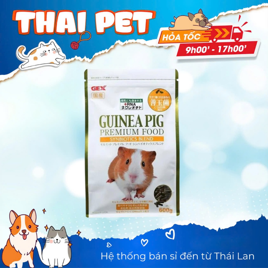 GEX Guinea Pig Premium Food túi 600g Hàng nhập khẩu Nhật Bản | Shopee Việt Nam