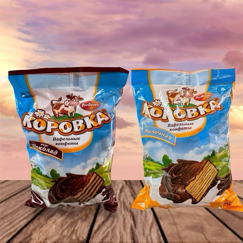 Bánh Xốp Bò Vị Sữa/Socola Kopobka của Nga 250gr | Shopee Việt Nam