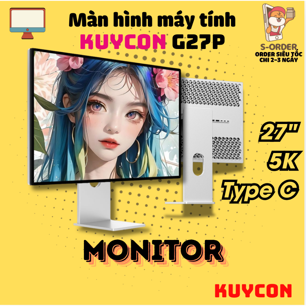 Màn hình Kuycon G27P - 5K - 27 Inch - Tấm Nền LG - Usb Type C 100W ...