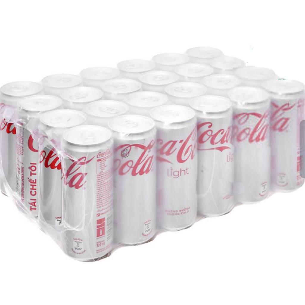 [Set 24 Lon] Nước Ngọt Coca Cola Light Không Đường (320ml/lon) | Shopee ...