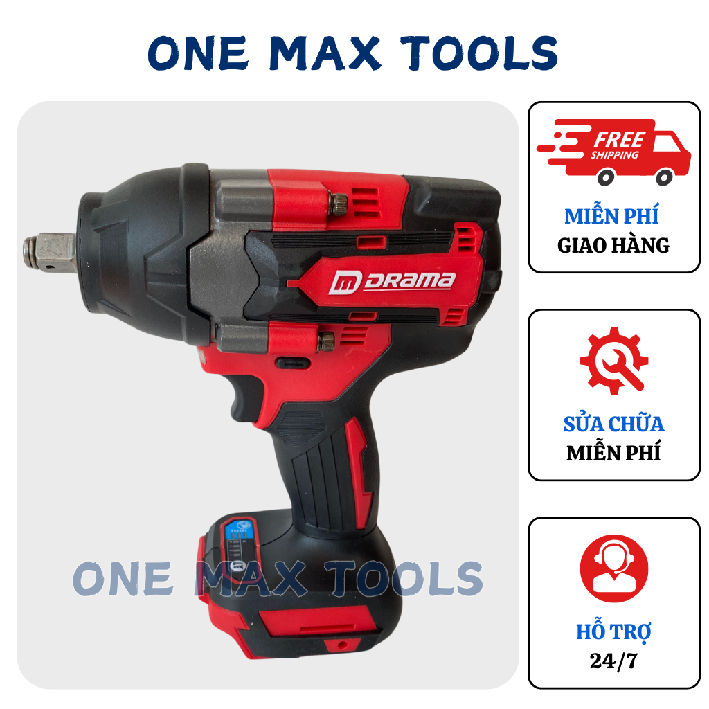 Thân máy siết bulong, máy bulong, máy vặn bulong,máy siết bulong pin Drama 5598 lực siết 1280Nm ...