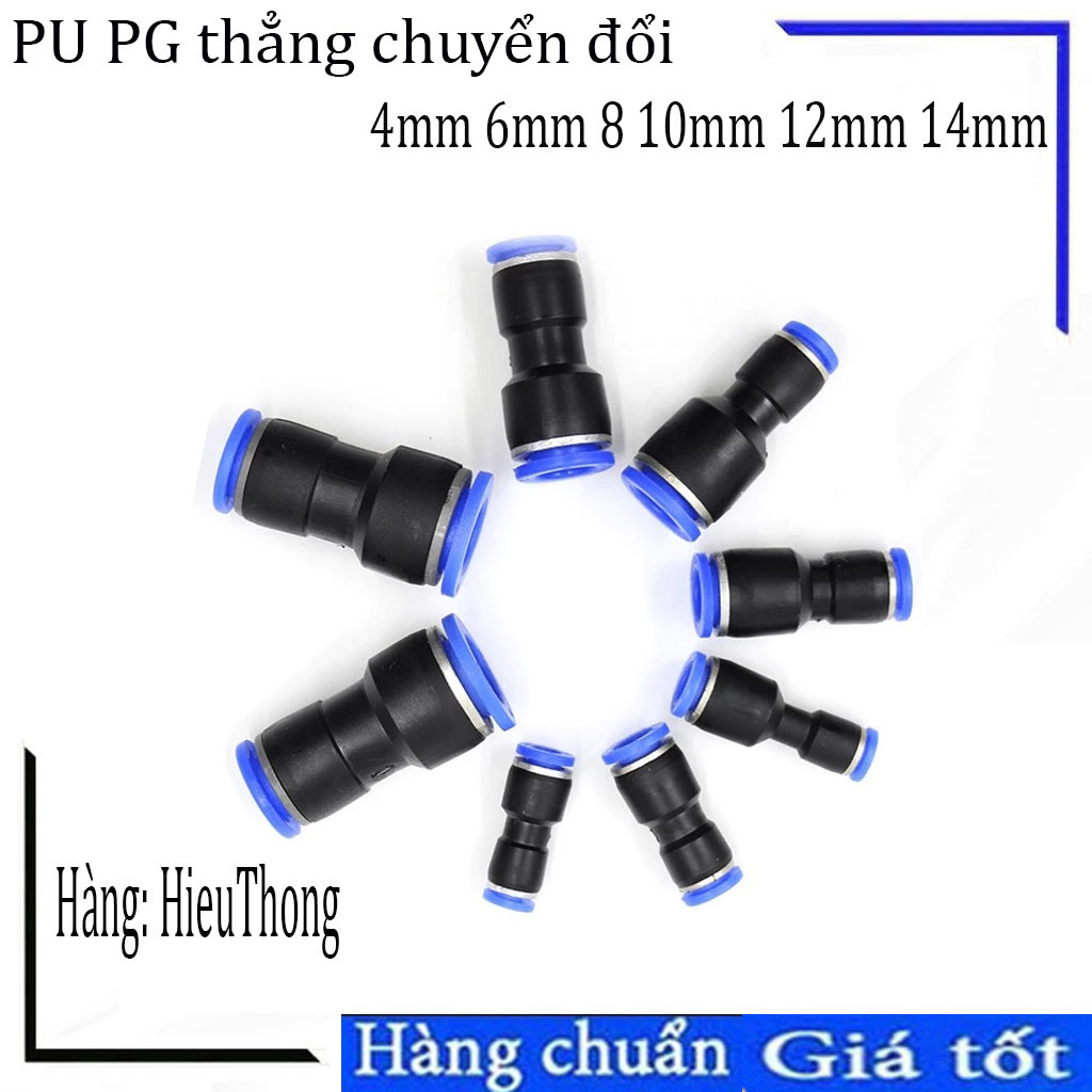 Nối nhanh PU PG thẳng chuyển đổi 4mm 6mm 8 10mm 12mm 14mm 16mm | Shopee Việt Nam