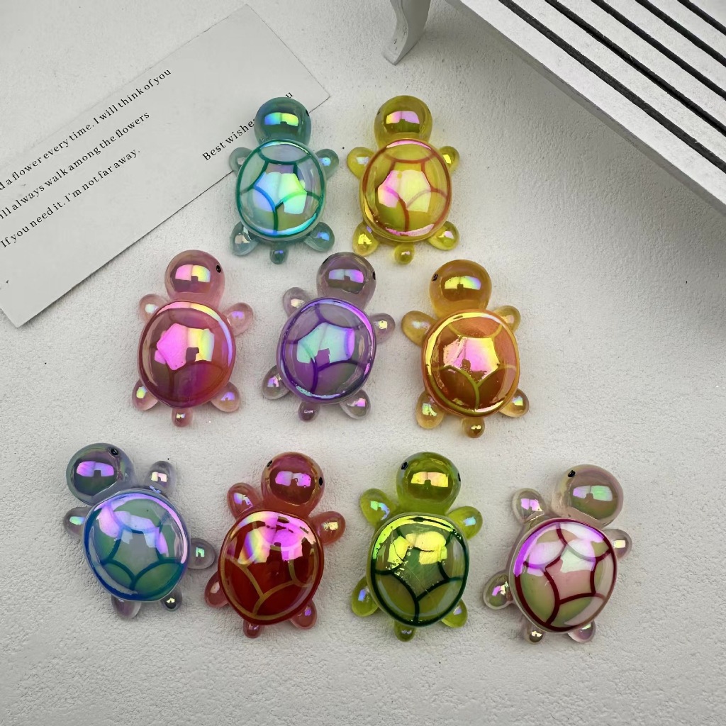 [túi mù] Mô Hình Chú Rùa 3,5cm , rùa mini Hình Trên Lưng Dạ quang phát ...