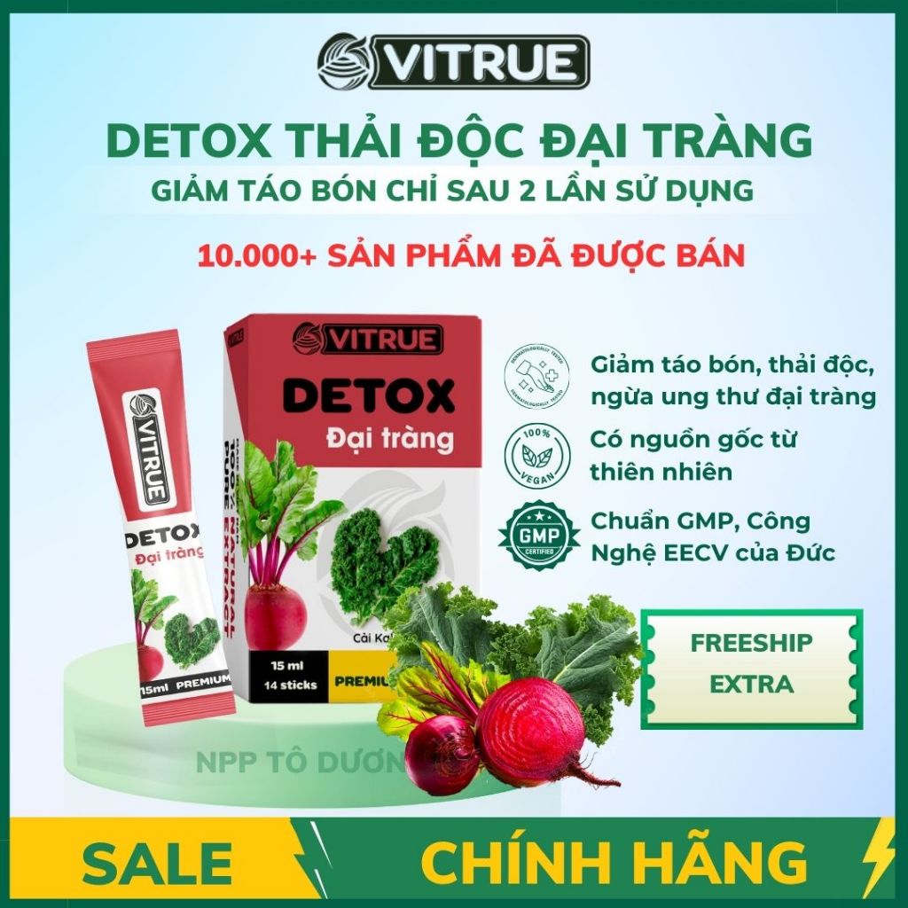 Detox Đại Tràng, Giảm Táo Bón Nhanh Chóng, Làm Sạch Đường Ruột, Ngừa ...