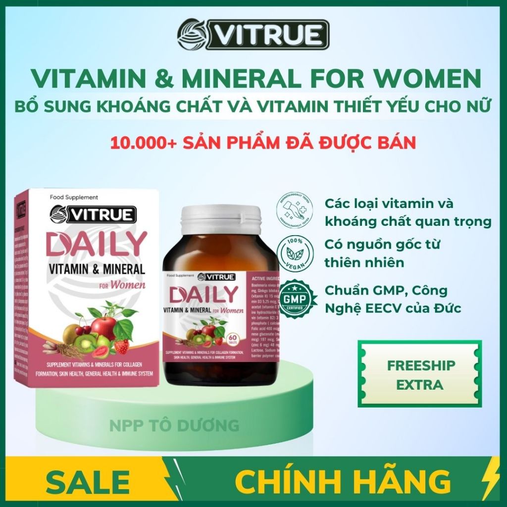 Vitamin Và Khoáng Chất Thiết Yếu Dành Cho Nữ Giới, Giúp Bổ Máu, Tăng ...