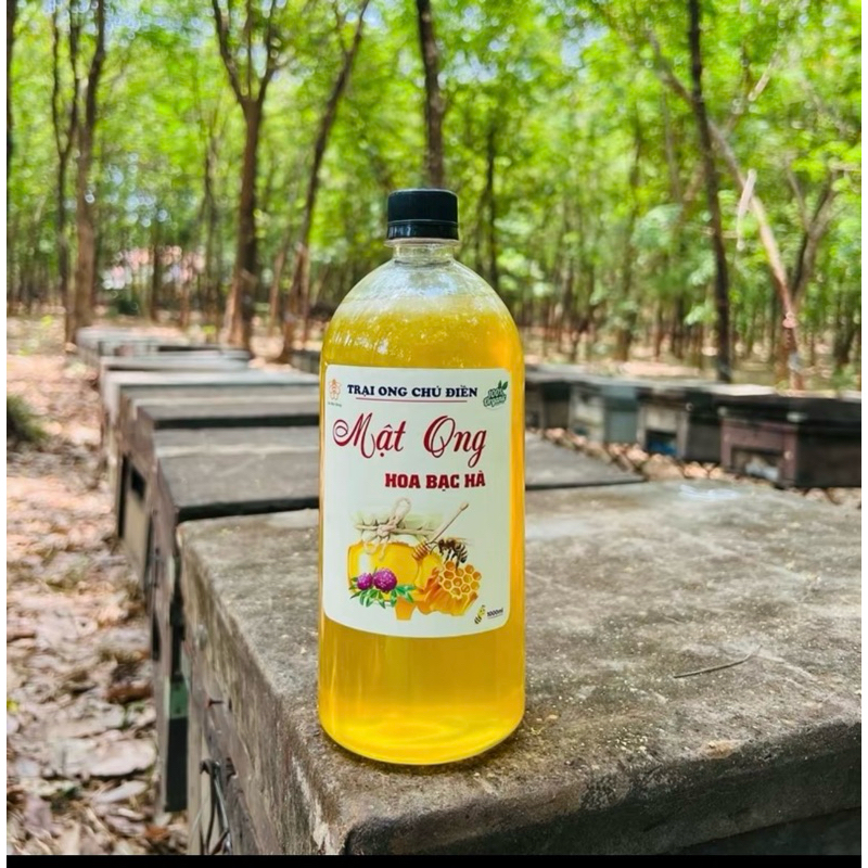 Mật Ong Hoa Bạc Hà 1000ml Trại Chú Điền (Tặng chai mật Tràm 100ml) | Shopee Việt Nam