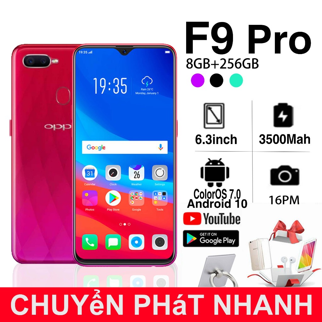 【Bảo hành một năm】 Mới Điện thoại Oppo F9 PRO 8GB/256GBnguyên zin đẹp ...