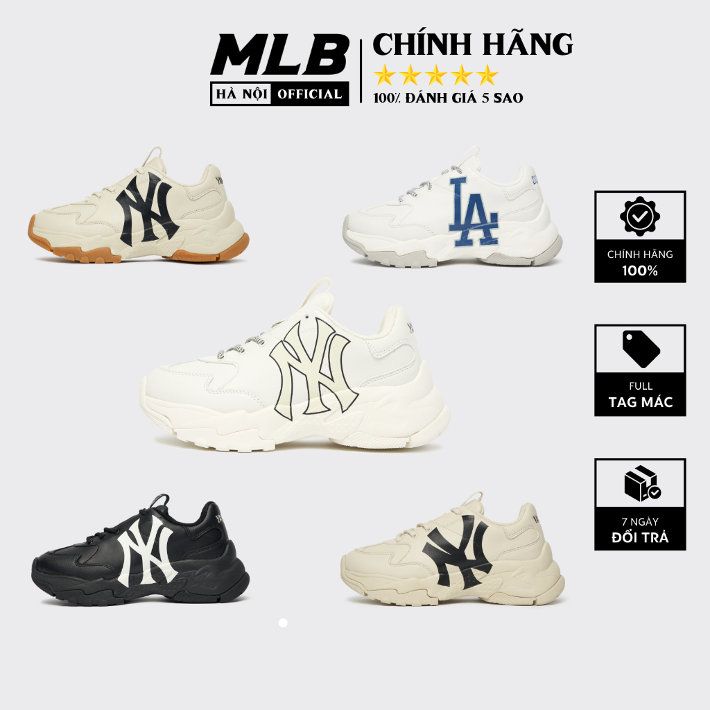 Giày MLB Chính Hãng Big Ball Chunky A Basic Nam Nữ 3ASHC104N Full Tag ...
