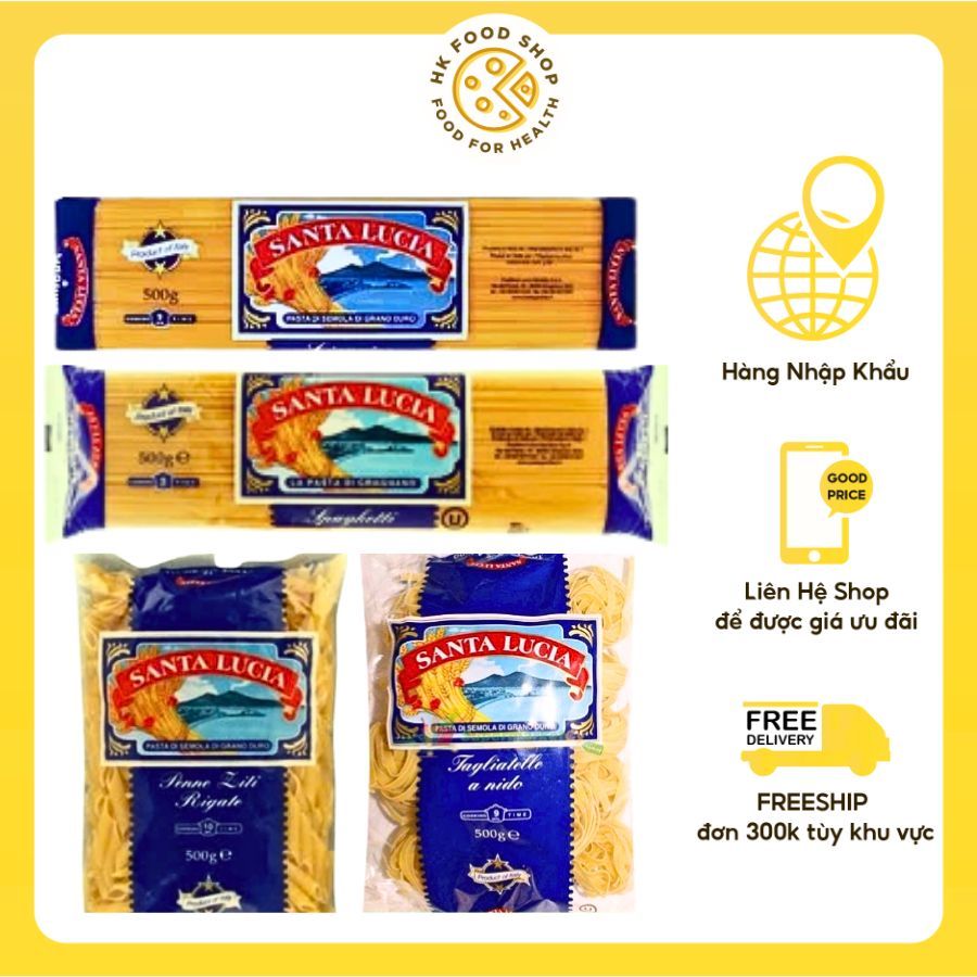 Santa Lucia Spaghetti Mỳ ý ( 500Gr / gói ) | Shopee Việt Nam