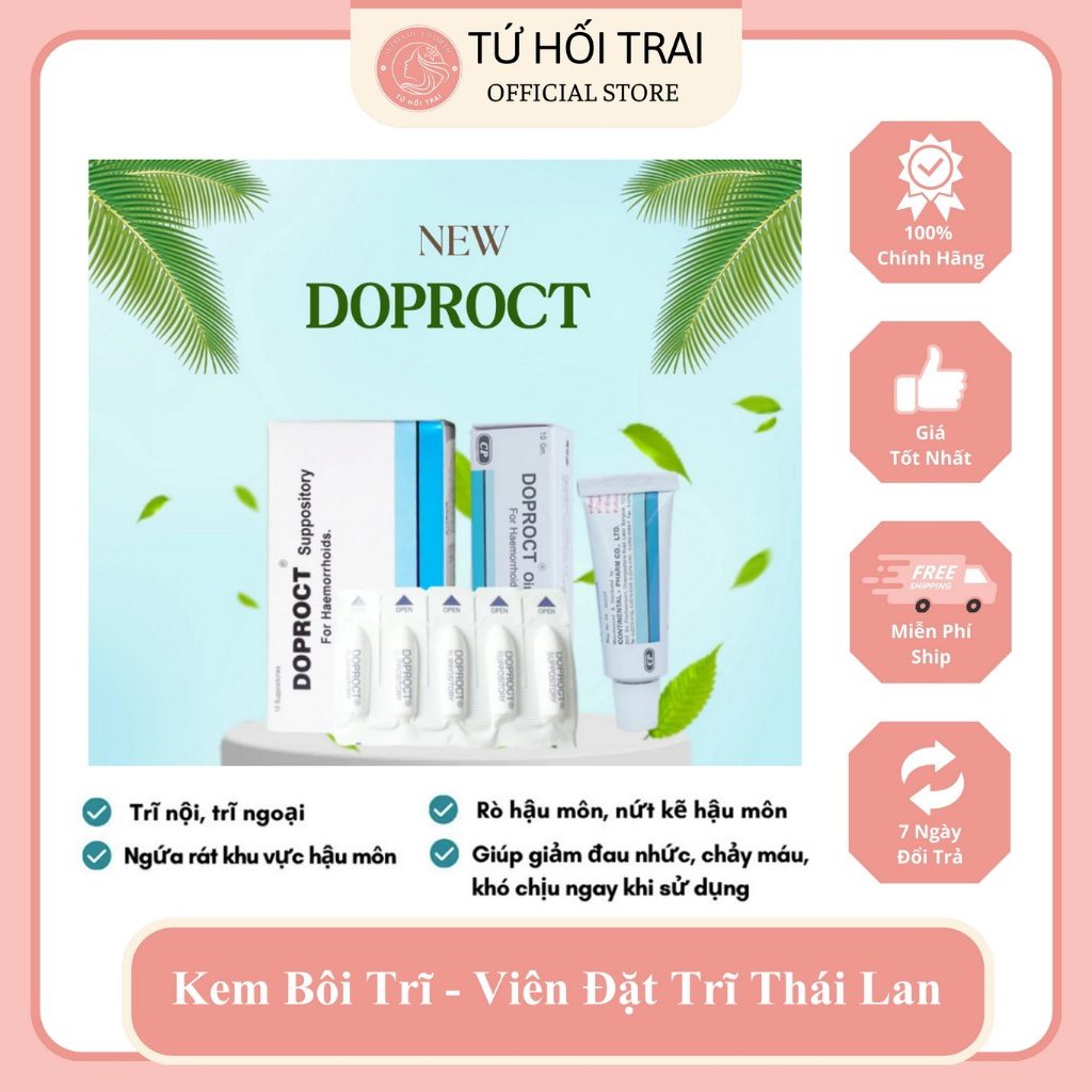 Kem bôi trĩ và đặt trĩ Thái Lan Doproct ( Chính Hãng ) | Shopee Việt Nam