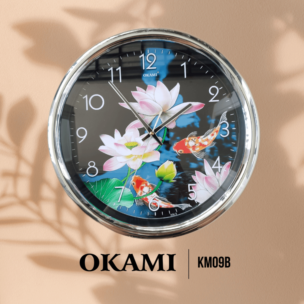 Đồng hồ treo tường kim trôi OKAMI KM09 | Shopee Việt Nam