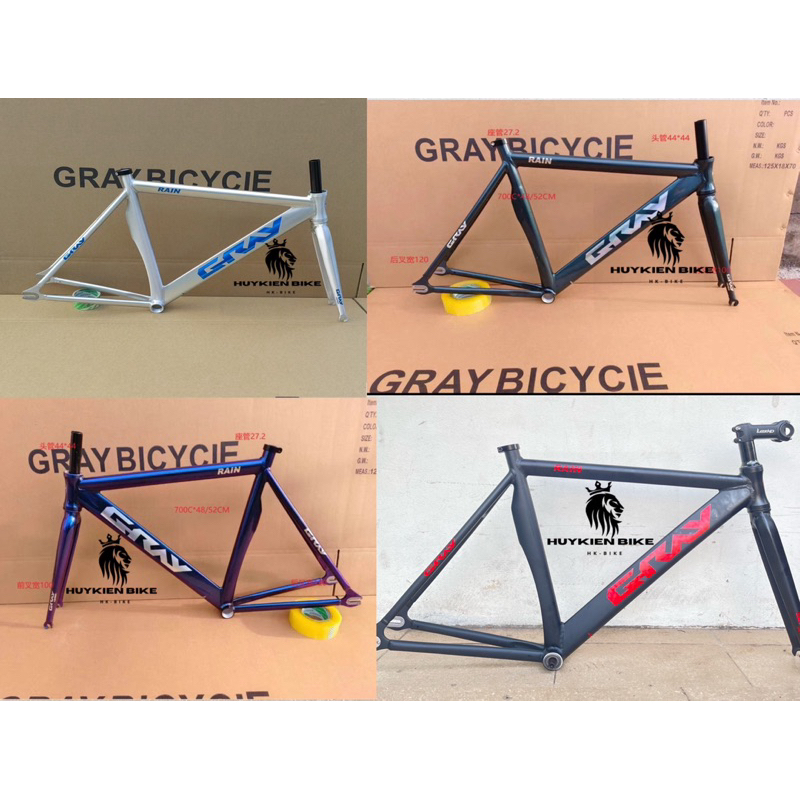 Khung xe đạp Gray Fixed gear Gray Rain, Gray team chính hãng | Shopee ...