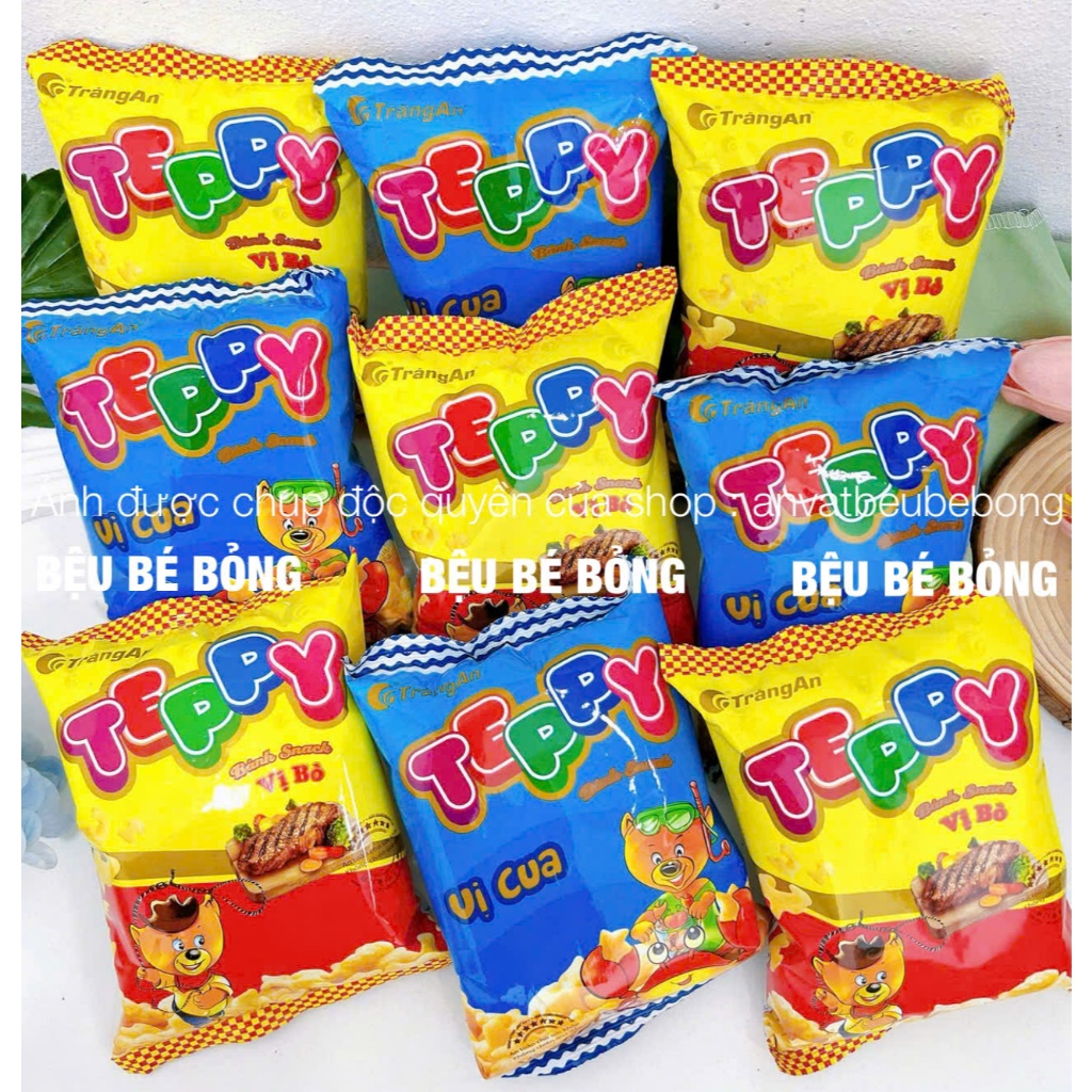 (COMBO 10 GÓI ) Bim bim Tràng An Teppy Vị Bò, Vị Cua Tuổi thơ, Bánh ...