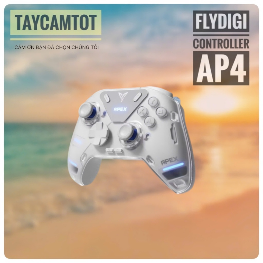 Flydigi Apex 4 BH 12 tháng - Tay cầm chơi game không dây cao cấp - Nút cơ - 1000Hz - Chỉnh nặng ...