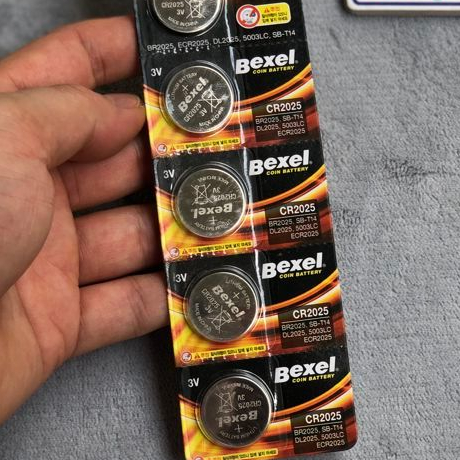 Vỉ 5 pin cúc áo Bexel CR2025 Lithium coin battery 3V Hàn Quốc | Shopee ...