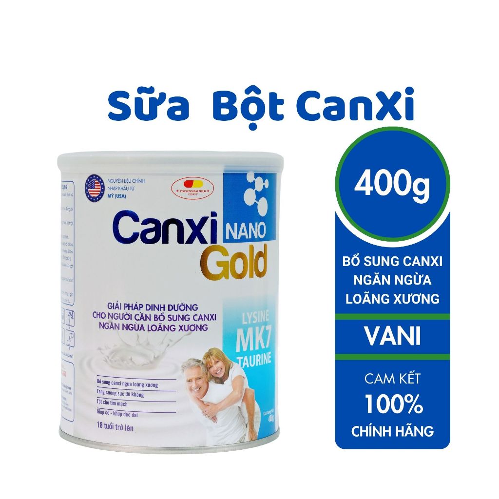 Sữa CanXi Cho Người Già Canxi Nano Gold Hỗ Trợ Xương Khớp Bổ Sung Canxi Ngăn Ngừa Loãng Xương ...