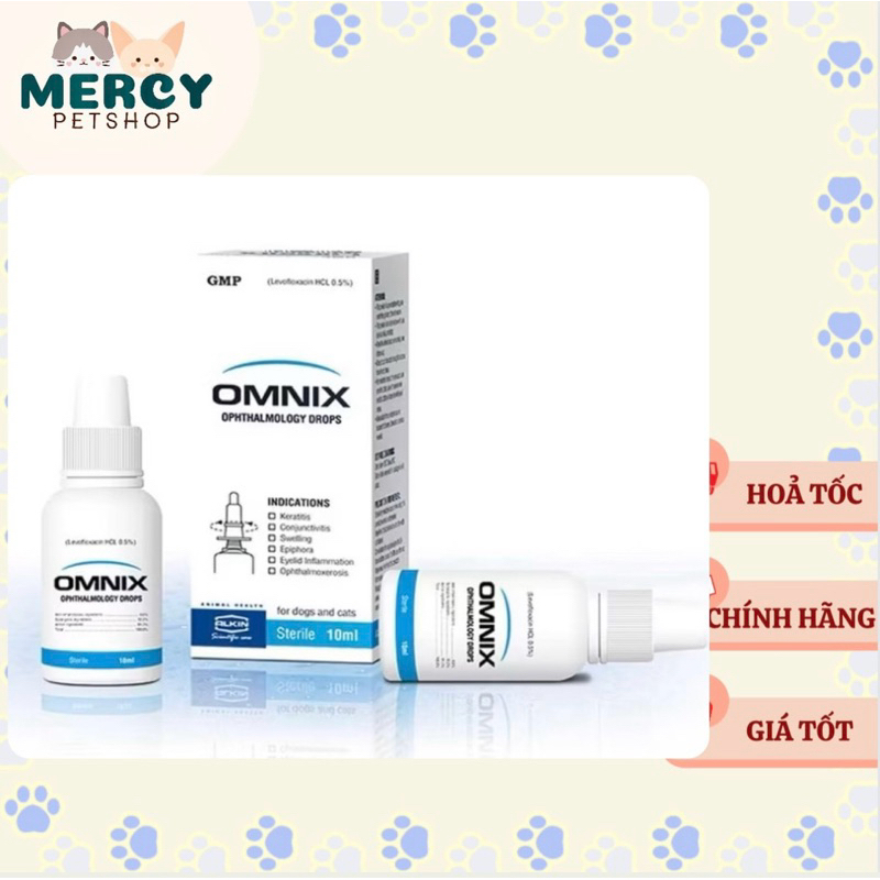 Chính Hãng Date Mới - Dung Dịch Nhỏ Mắt Omnix Dành Cho Chó Mèo 10ml ...