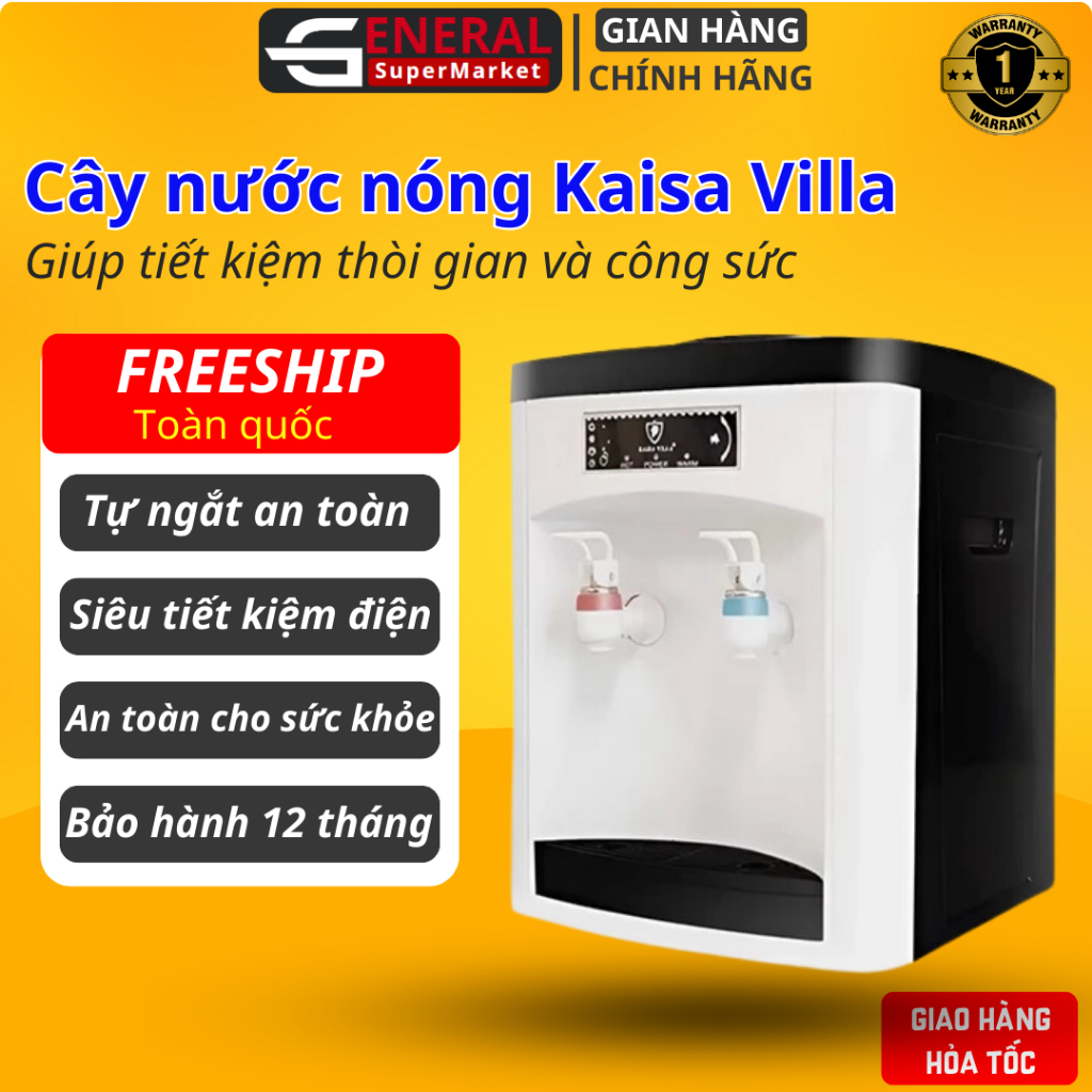 Cây Nước Nóng KAISA VILLA JD-8089, Cây Nước 2 Chế Độ Tiện Lợi, Hàng Chính Hãng, Bảo Hành 12 ...