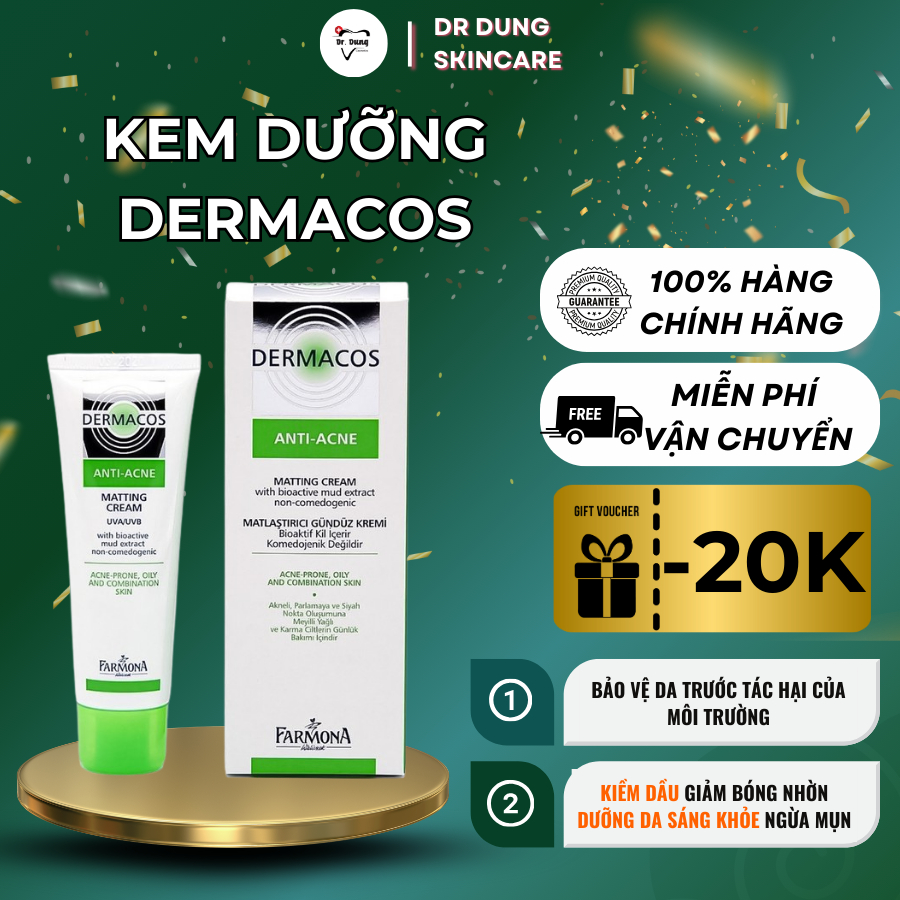 Kem Dưỡng Dermacos Giảm Bóng Nhờn, Mờ Thâm, Ngừa Mụn Anti Acne Matting ...
