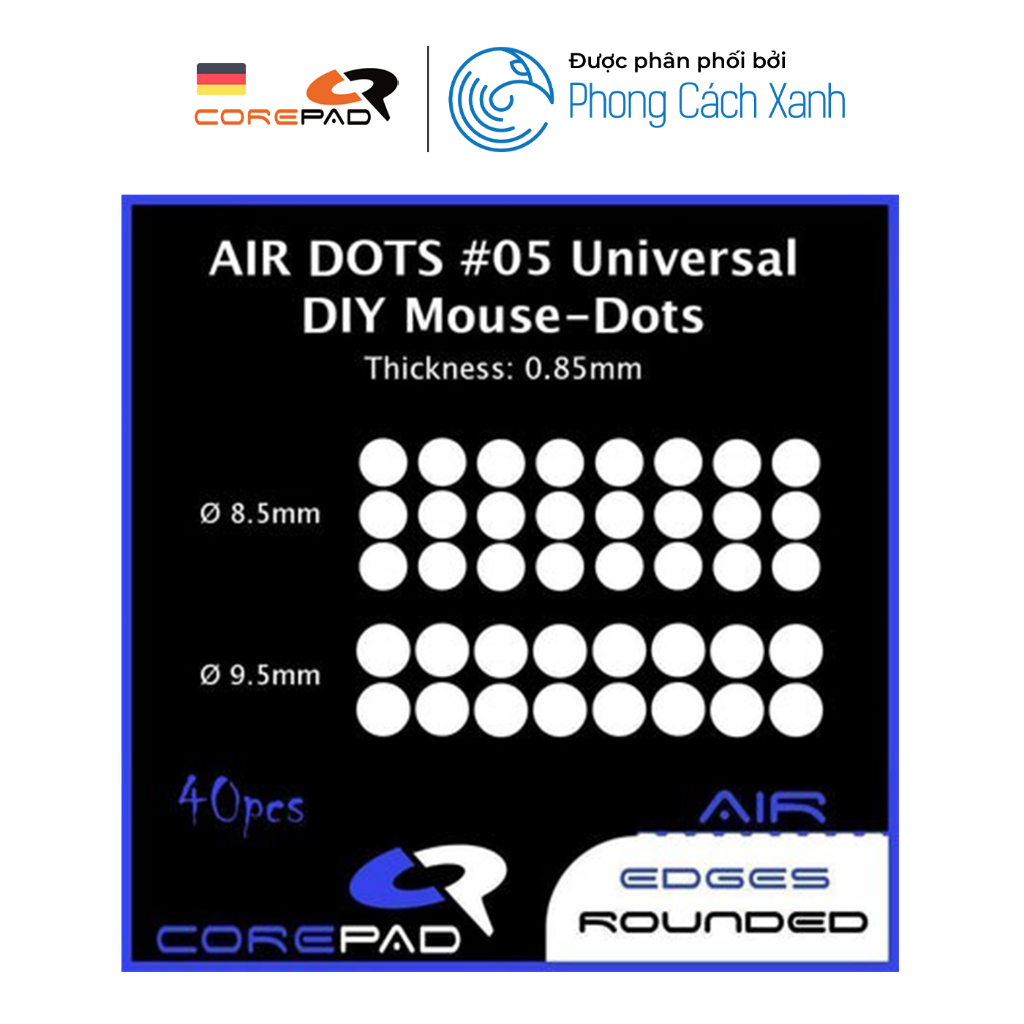 Feet chuột PTFE Corepad AIR DOTS #05 Universal DIY Mouse-Dots [Ø 8.5 ...