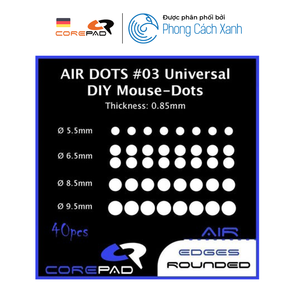 Feet chuột PTFE Corepad AIR DOTS #03 Universal DIY Mouse-Dots [Ø 5.5 ...