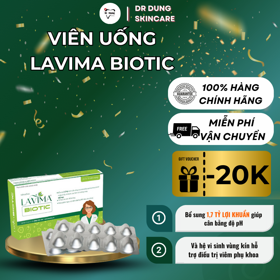 Viên Uống Lavima Biotic Men Vi Sinh Vùng Kín Lavima Biotic 20 Viên ...