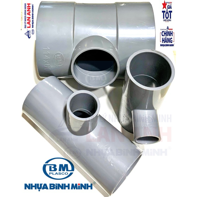 Tê- Têcong Tăng Giảm Size60-90-114 U-Pvc NHỰA BÌNH MINH. | Shopee Việt Nam