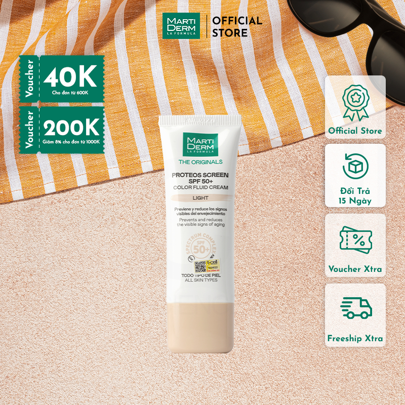 Kem Chống Nắng MartiDerm Light Làm Đều Màu Da - MartiDerm Proteos ...