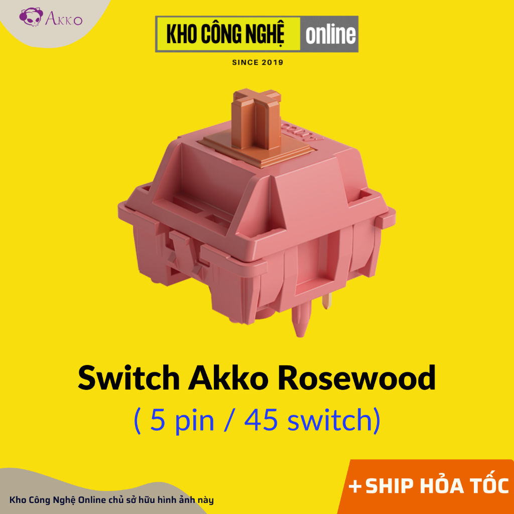 Bộ Switch AKKO Rosewood Dùng Cho Bàn Phím Cơ ( 5 pin / 45 switch ...