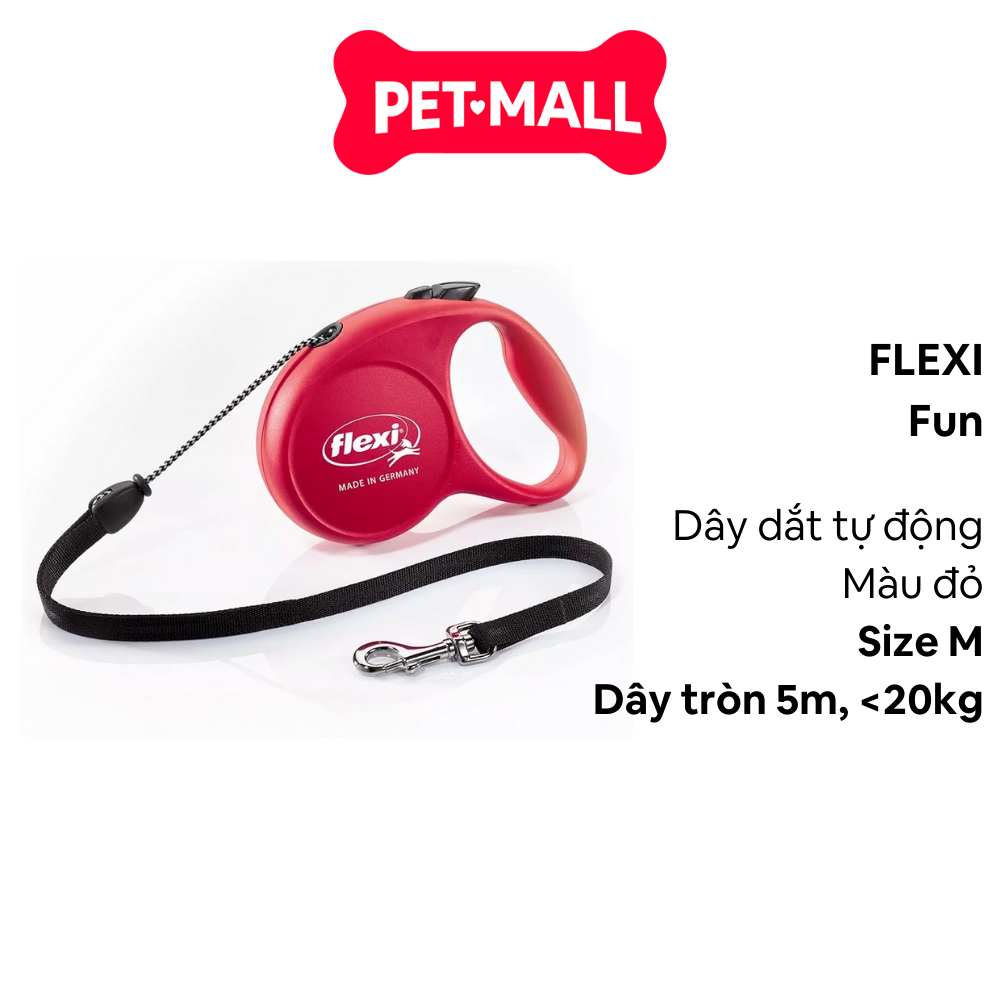 Dây dắt tự động FLEXI Fun M (Dây tròn 5m,