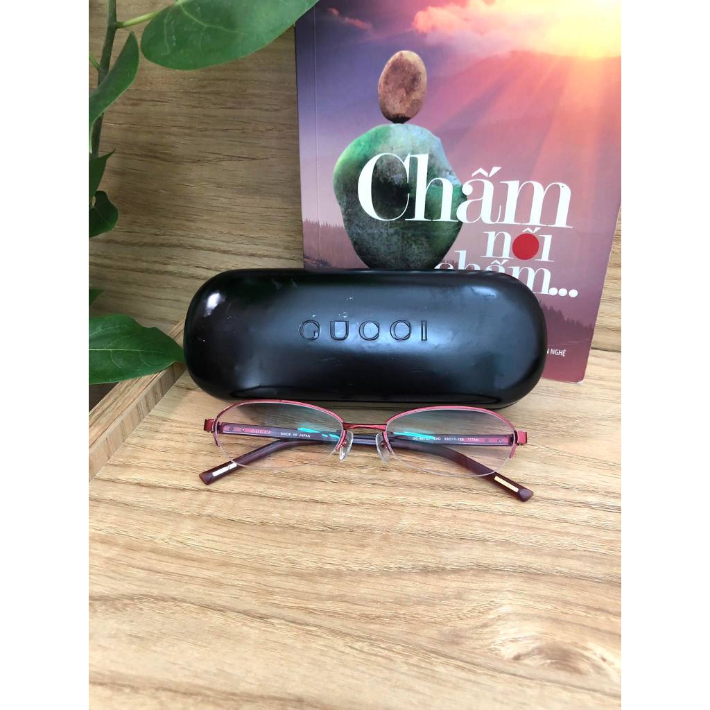 Mắt kính cận nữ hiệu Gu Chiì chí.nh hã ng, 2hand full hộp | Shopee Việt Nam