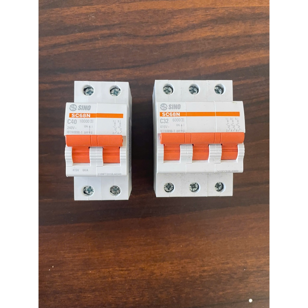 Aptomat MCB 3 Pha/2 pha Sino 40A (Hàng chính hãng) Chuyên dùng lắp sạc ...