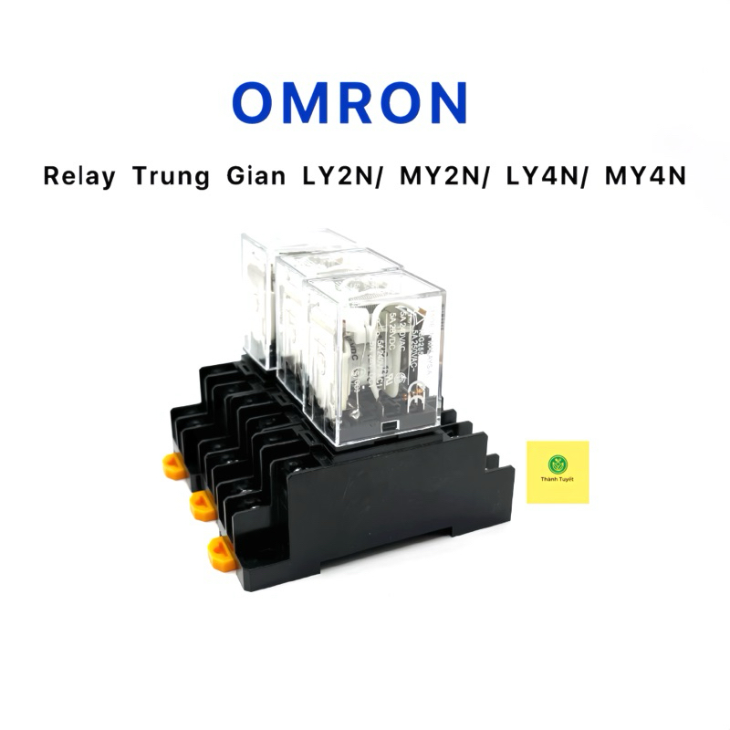 Rơ Le Trung omron Gian 8 Chân 14 Chân Relay MY4N LY2N 220V 24VDC | Shopee Việt Nam
