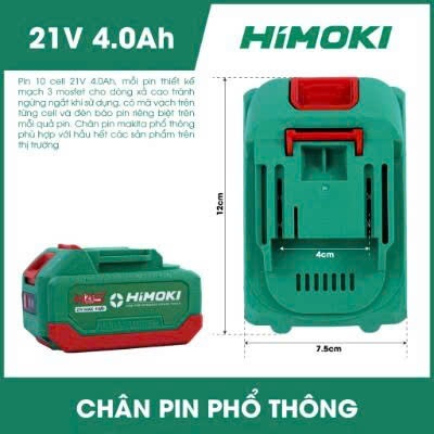 Pin Himoki 10 15 Cell Mạch 4 mosfet có đèn báo Pin máy khoan, máy mài ...