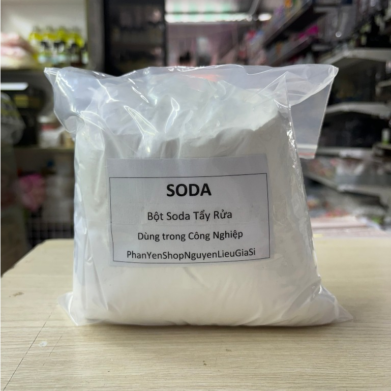 Bột Soda công nghiệp,soda tẩy rửa,giặt đồ trắng,tẩy dầu mỡ 1kg | Shopee ...