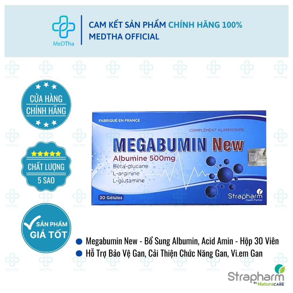 Megabumin New - Giúp Bổ Sung Albumin, Acid Amin, Hỗ Trợ Bảo Vệ Gan, Cải ...