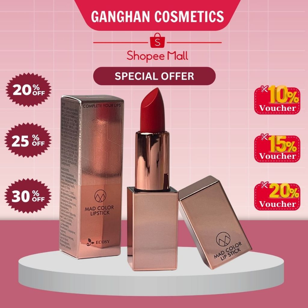 Son Mad Color Lip Stick Ecosy (15g) Cho Đôi Môi Mềm Mịn Dễ Dàng ...