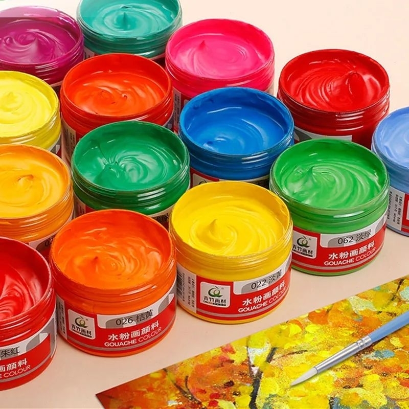 Màu Gouache,(Màu Bột, Wat) Vẽ Tranh, Tô Tượng Dạng Sệt Chinjoo 100ml ...