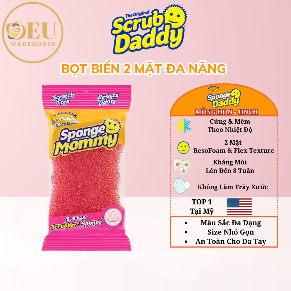 [Essential] Miếng Cọ rửa và Bọt biển Sponge Mommy Essential - Mỏng Hơn ...