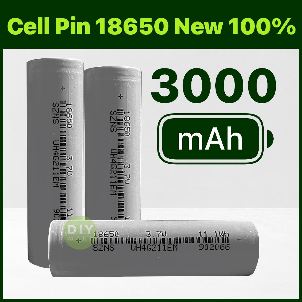 Cell Pin 18650 3000mAh Lithium, Chính hãng, Mới 100%, Xả thấp 5C-10A ...