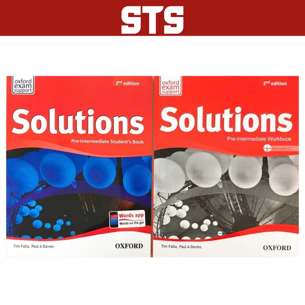Sách - Solutions Pre-Intermediate bản 2nd Edition - bộ 2 cuốn | Shopee ...