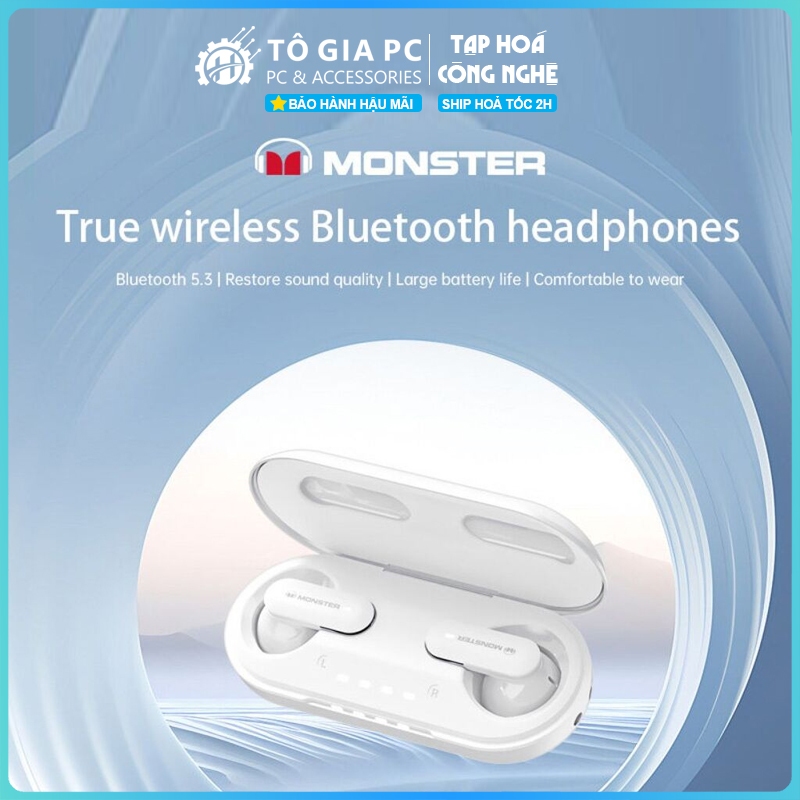 Tai Nghe TWS Monster SuperSlim AirLink M1007 – Chip Qualcomm aptX, Âm ...